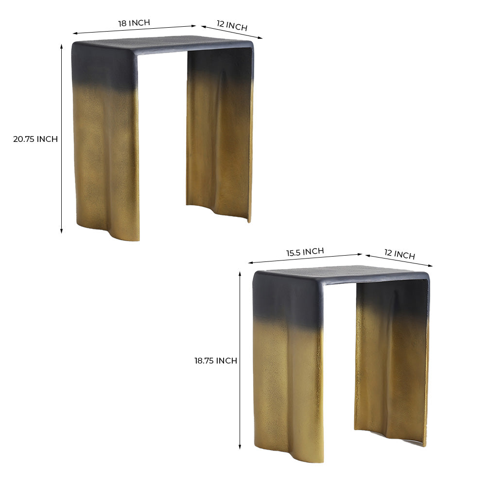 Buy Twin Tala Alluminium Accent Table Online at Living Shapes | LS-0047