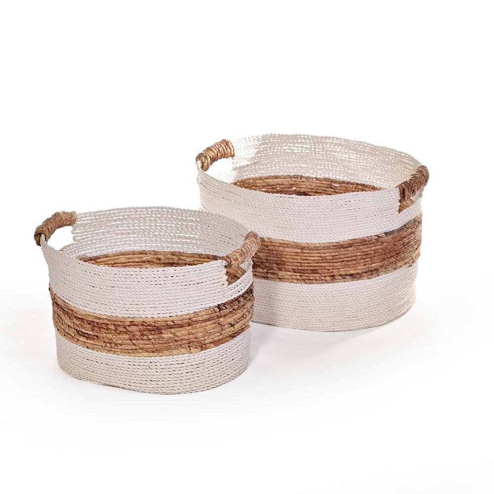 Buy Daisy Poppy Basket Set of 2 Online In India at Living Shapes | LS-0267