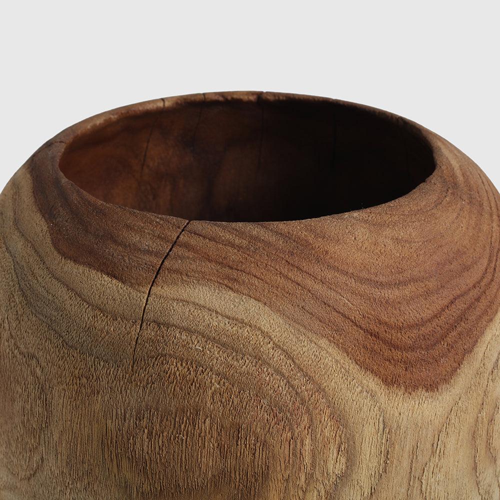 Buy Dobby Teak Wood Vase Online